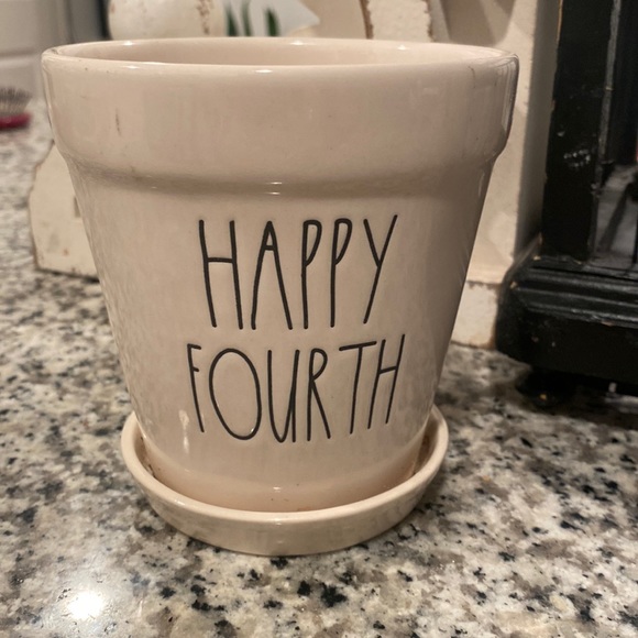 Rae Dunn | Accents | Rae Dunn Happy Fourth Planter Pot | Poshmark
